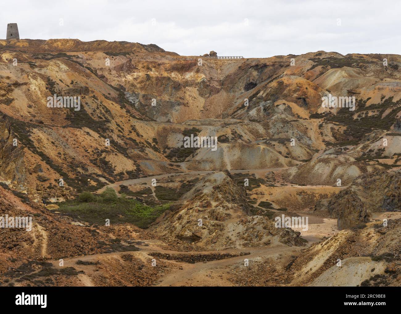 The historic coper mine at Parys Mountain, near Amlwch on Anglesey ...