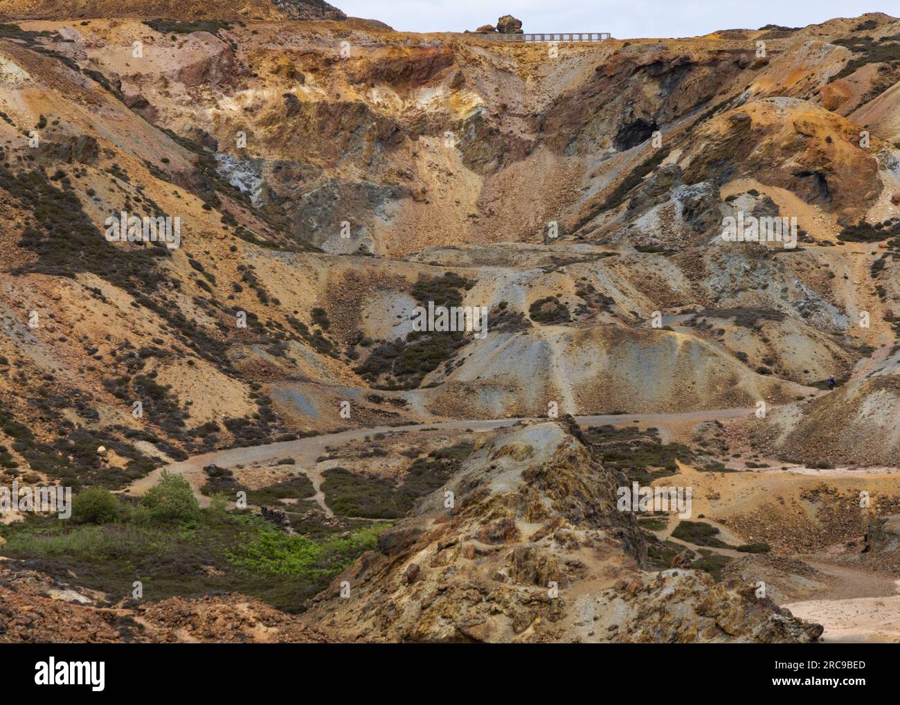 The historic coper mine at Parys Mountain, near Amlwch on Anglesey ...