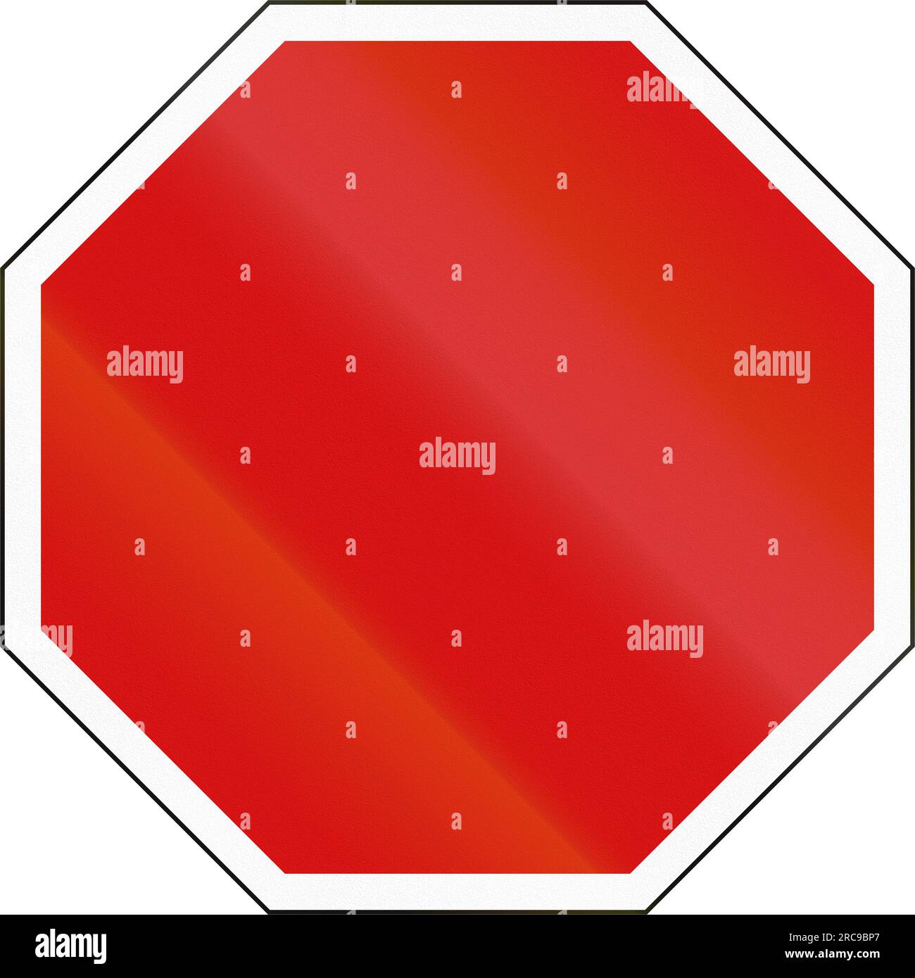 Irish road warning sign: Stop sign ahead Stock Photo - Alamy