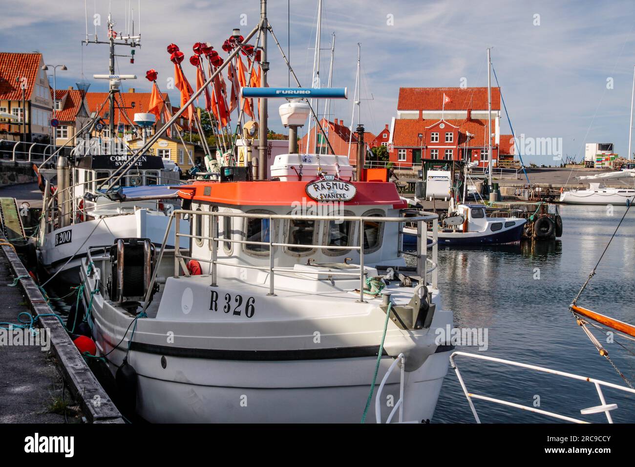 Denmark bornholm harbour hi-res stock photography and images - Alamy