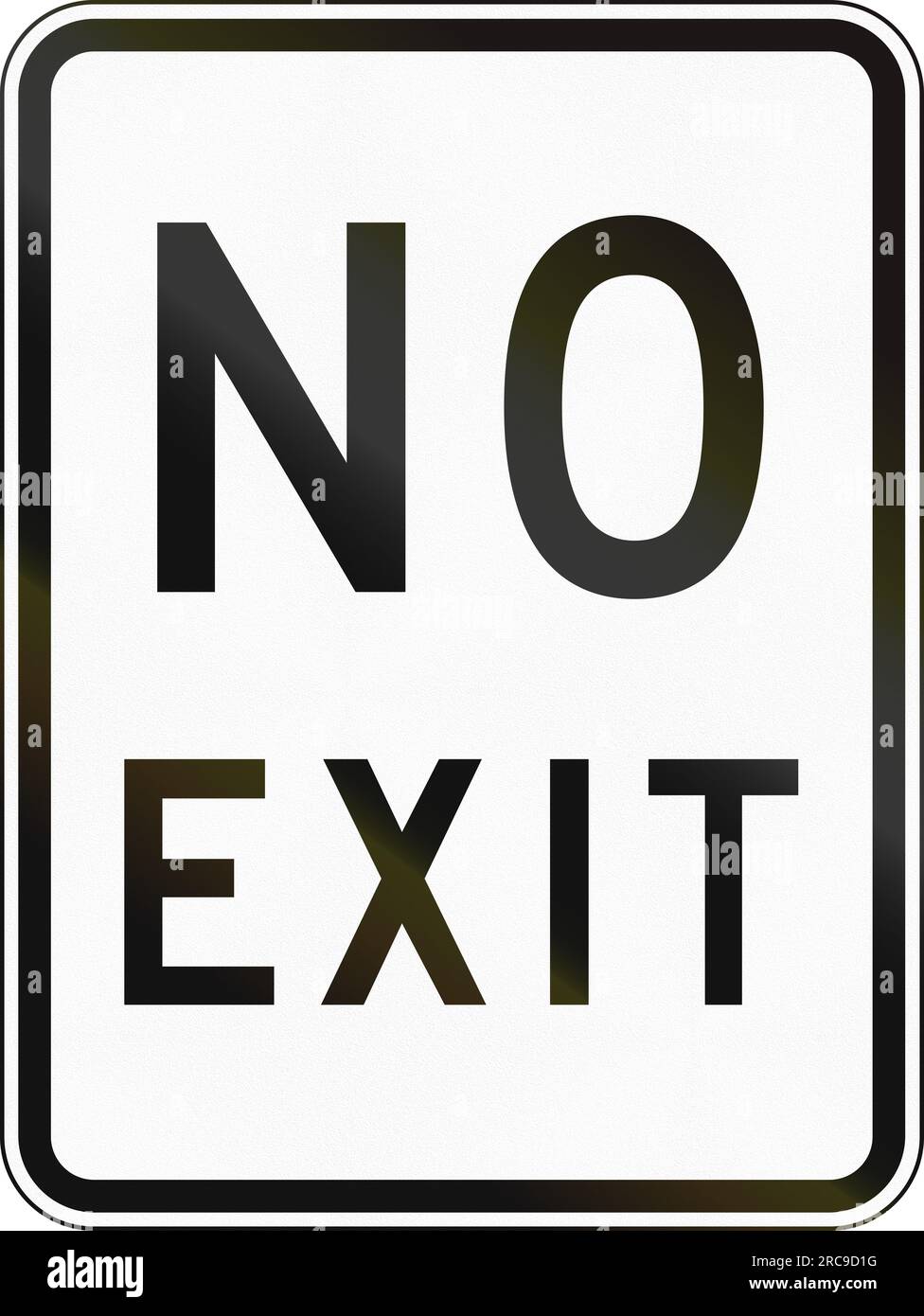 An Australian regulatory sign - No Exit Stock Photo - Alamy