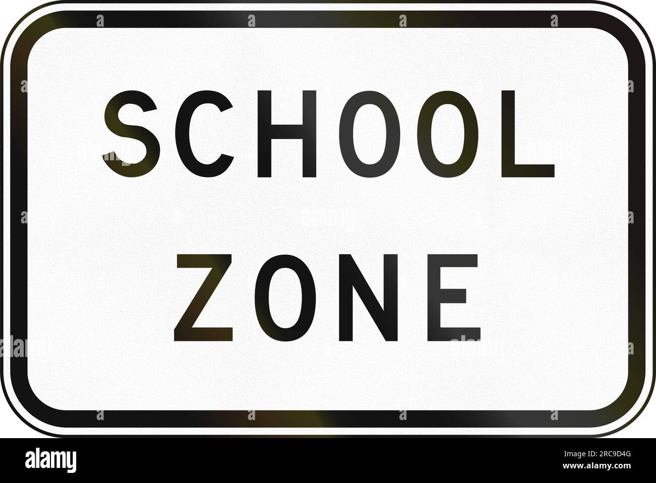An Australian warning sign - School Zone Stock Photo - Alamy