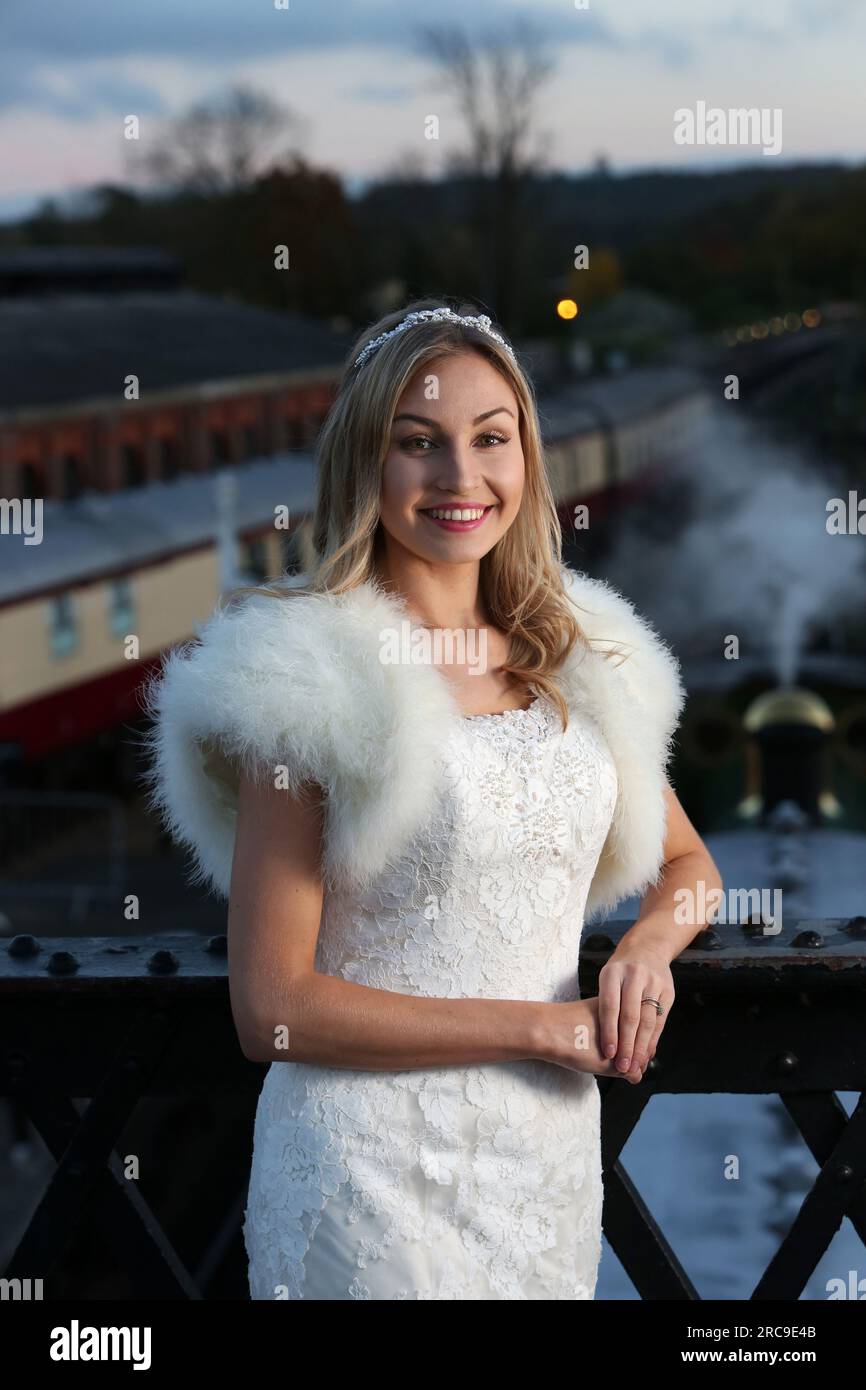 A Page & Picture wedding shoot at the Bluebell Railway, East Sussex, photographed by Sam ...