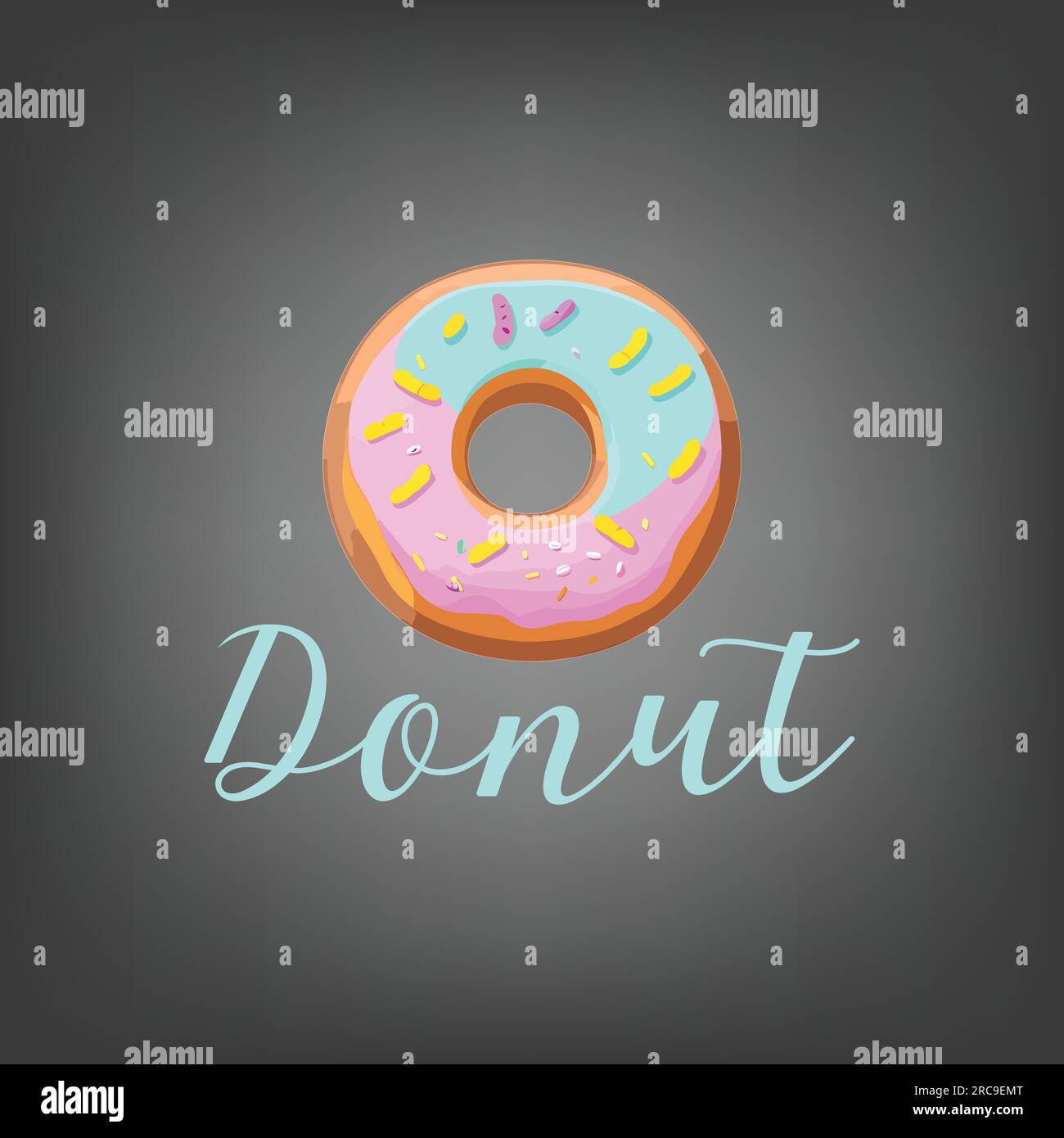Donuts vector vectors Stock Vector Images - Alamy