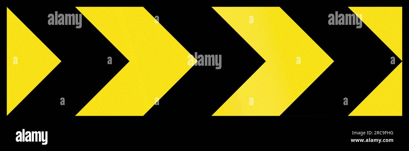 Australian triple chevron alignment pointing to the left Stock Photo ...