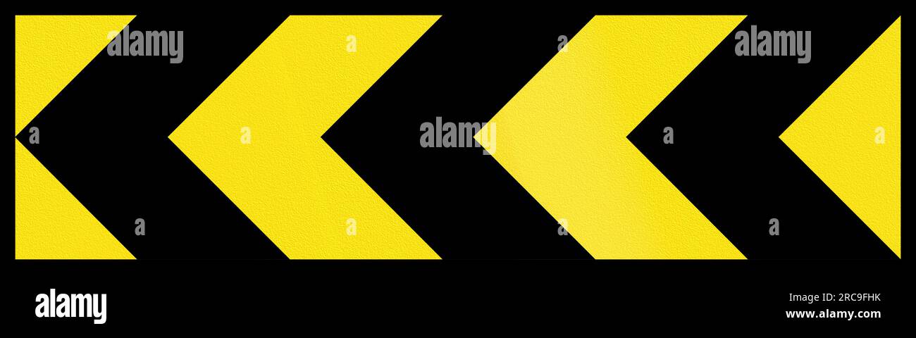 Australian triple chevron alignment pointing to the left Stock Photo ...