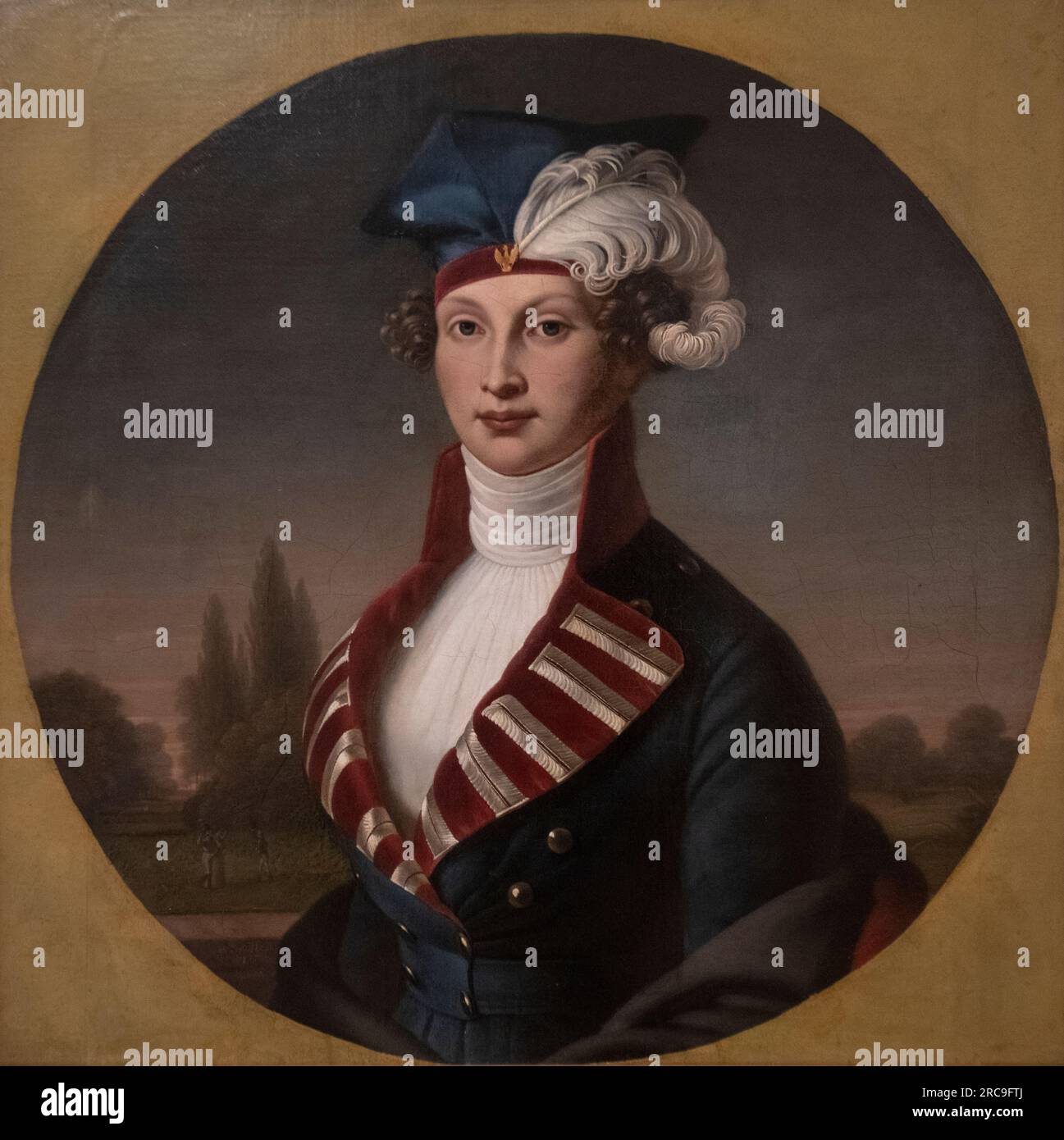 Queen louise of prussia in dragoon parade uniform hi-res stock ...