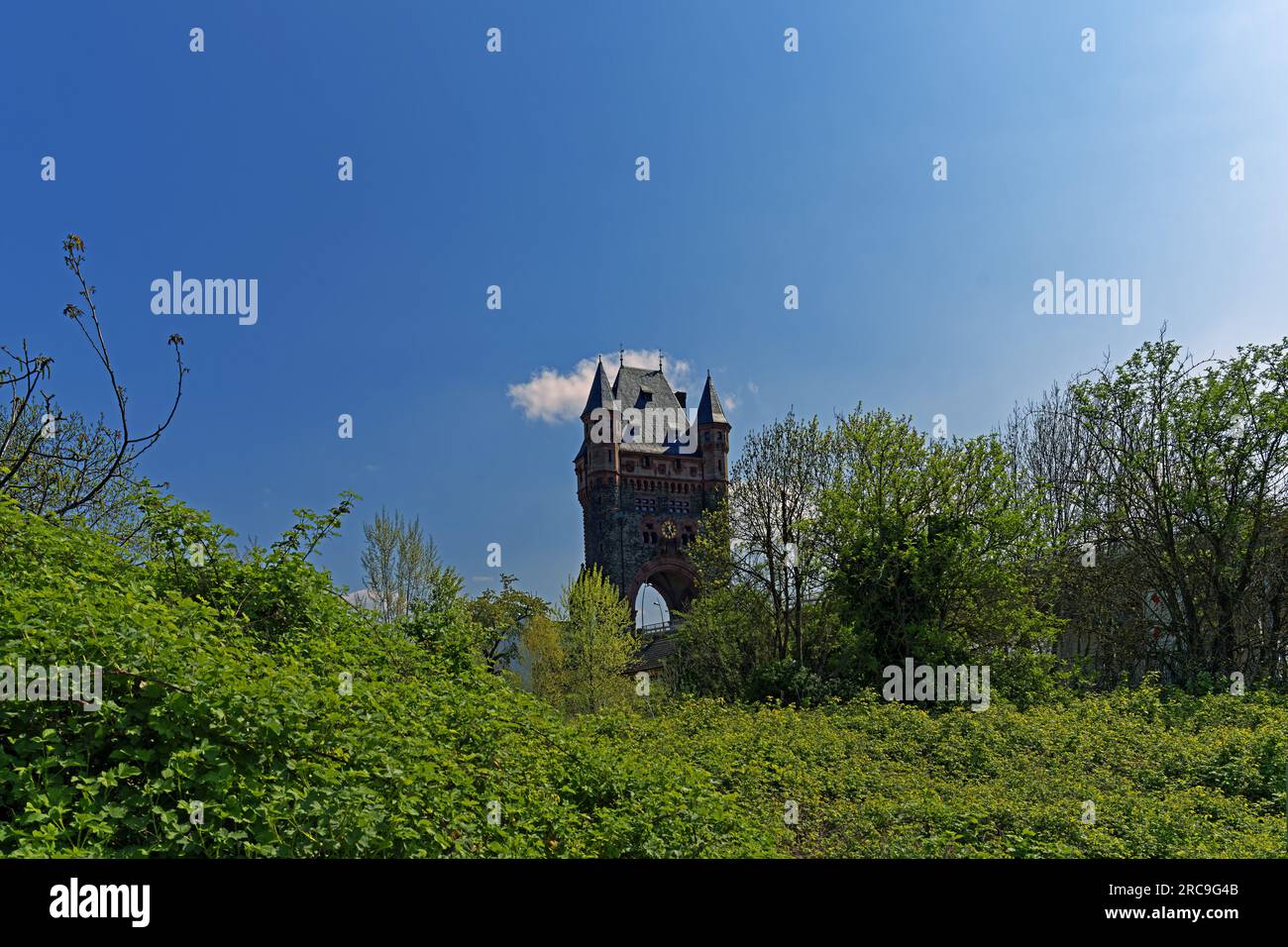 SchUM-Stadt, Nibelungenturm, erbaut 1897 bis 1900 Stock Photo - Alamy