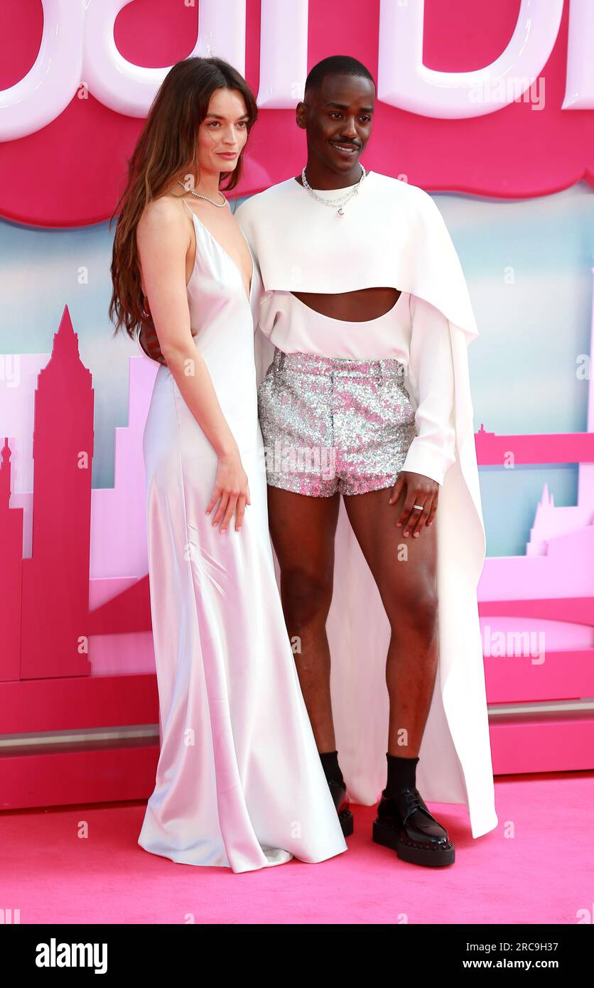 London, UK. 12th July, 2023. Emma Mackey and Ncuti Gatwa attend the ...