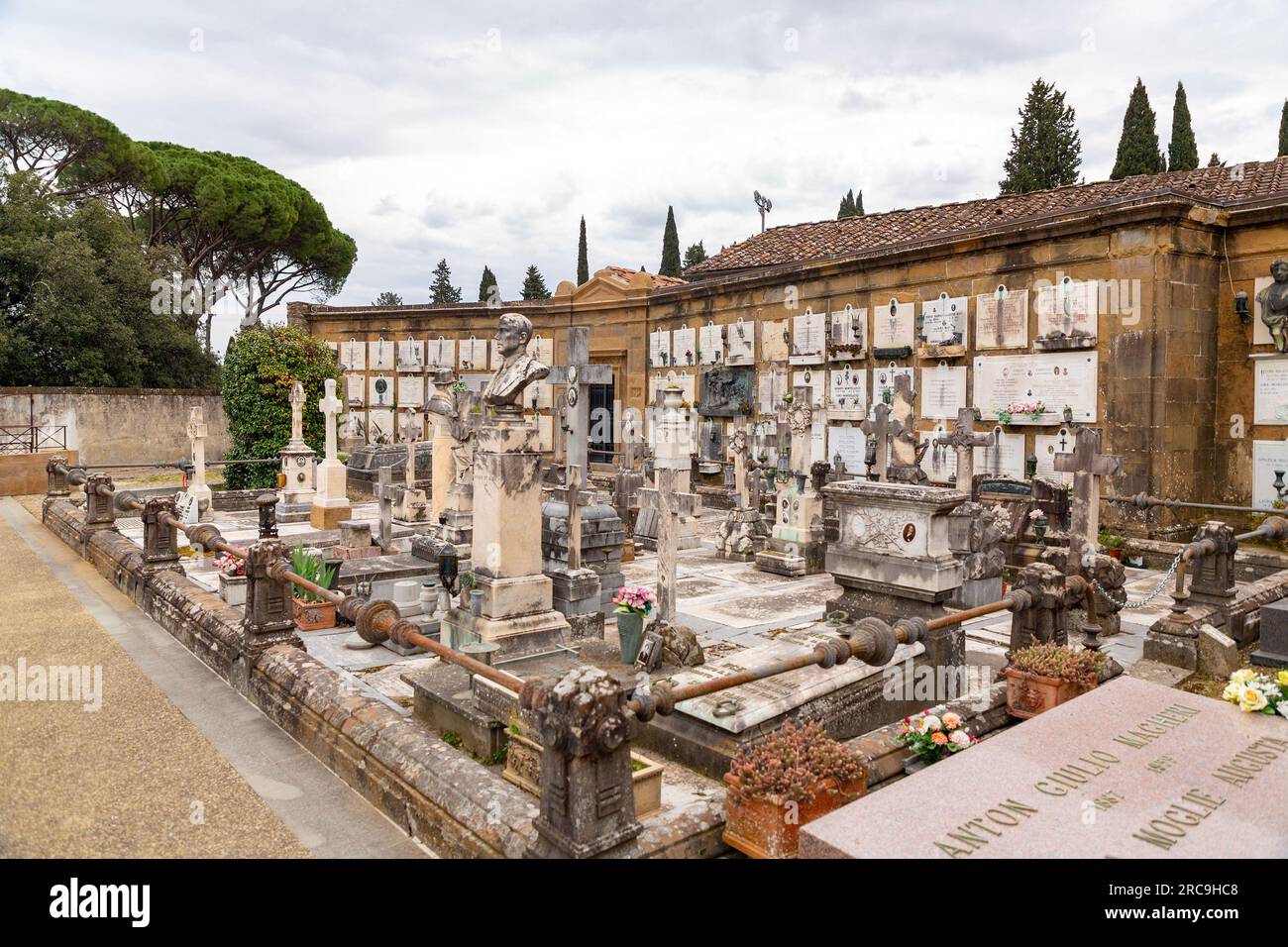 Florence, Italy - April 6, 2022: Cimitero delle Porte Sante, The Sacred ...