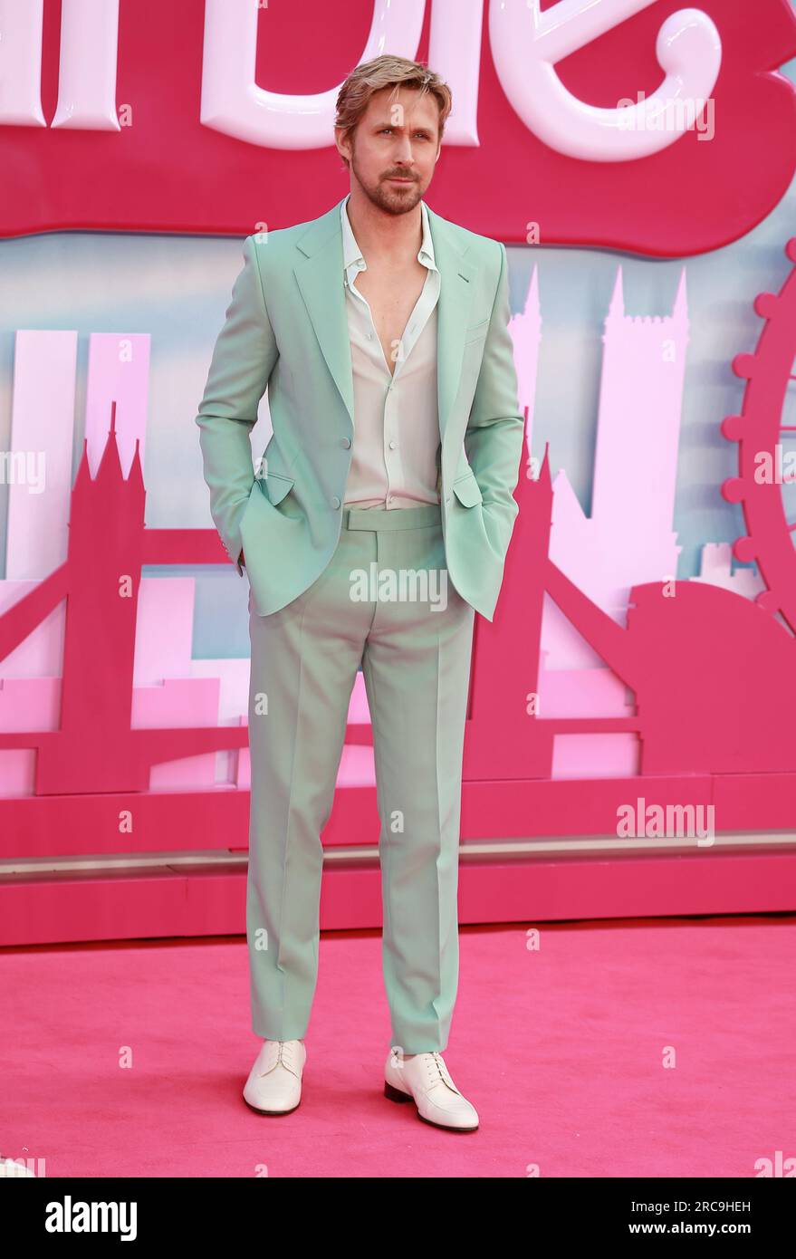 London, UK. 12th July, 2023. Ryan Gosling attends the "Barbie" European ...