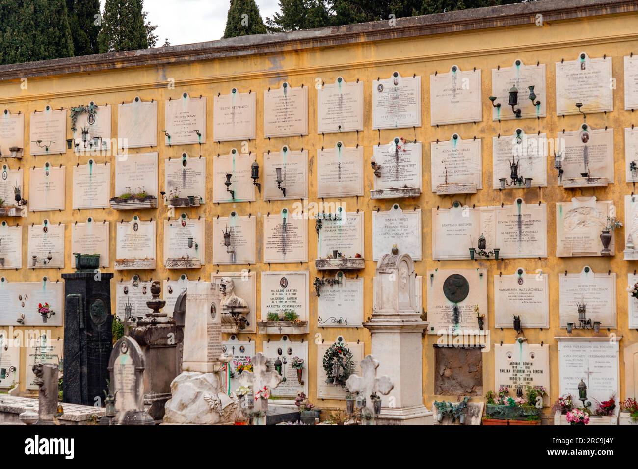 Florence, Italy - April 6, 2022: Cimitero delle Porte Sante, The Sacred ...