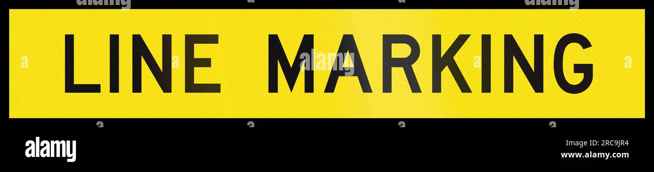 An Australian additional temporary road sign used in Queensland - Line ...