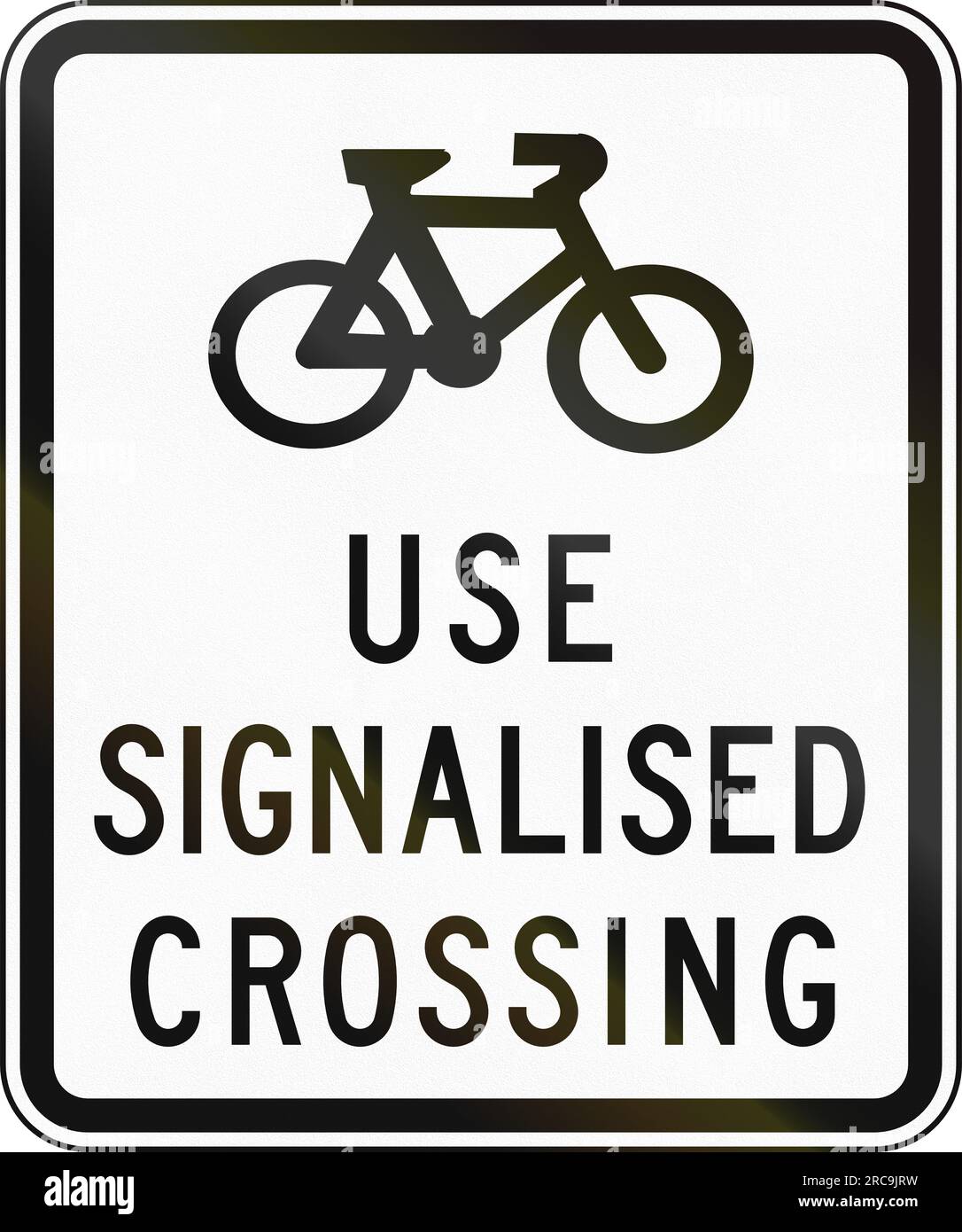 Australian road sign used in Victoria - Cyclists use signalised ...