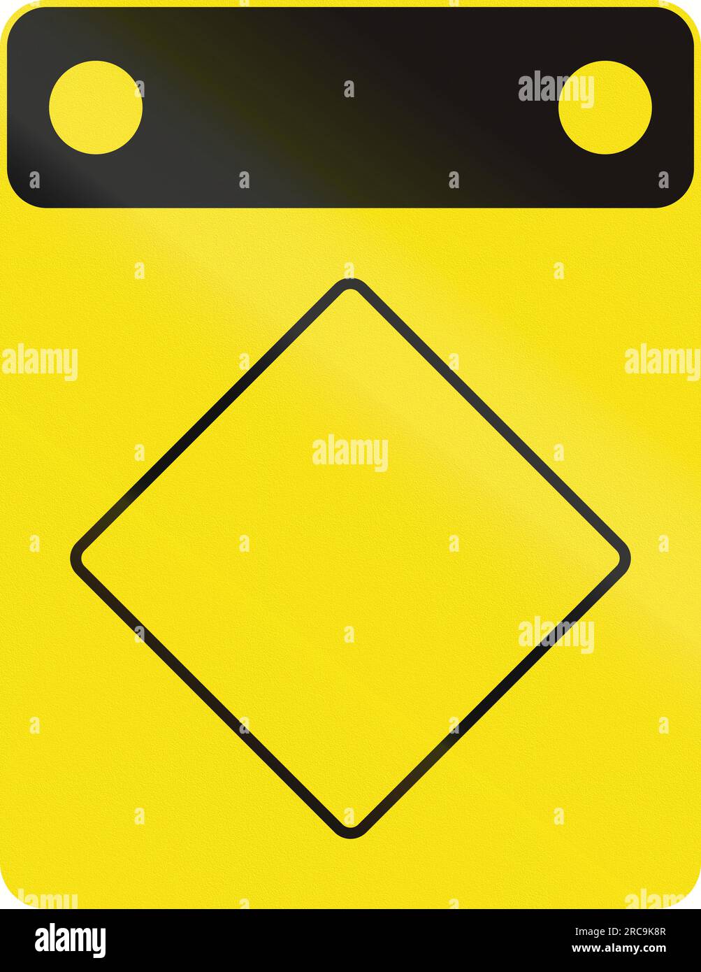 An Australian template for a warning sign used in Victoria Stock Photo ...