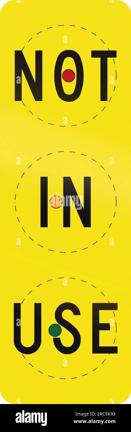 An Australian temporary road sign used in Victoria - Traffic lights not ...