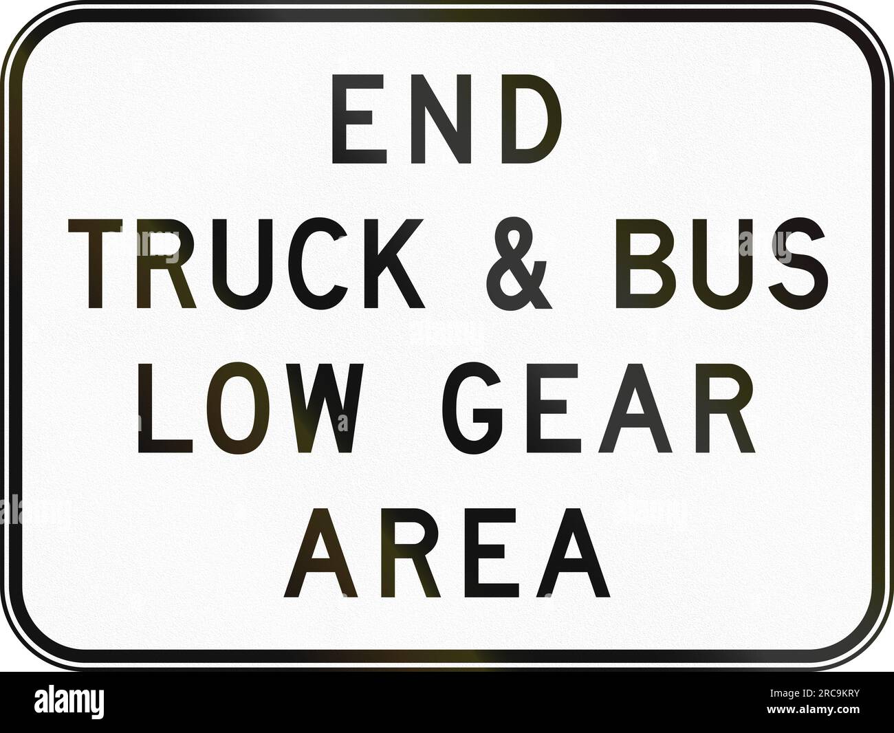 Traffic sign low gear hi-res stock photography and images - Alamy