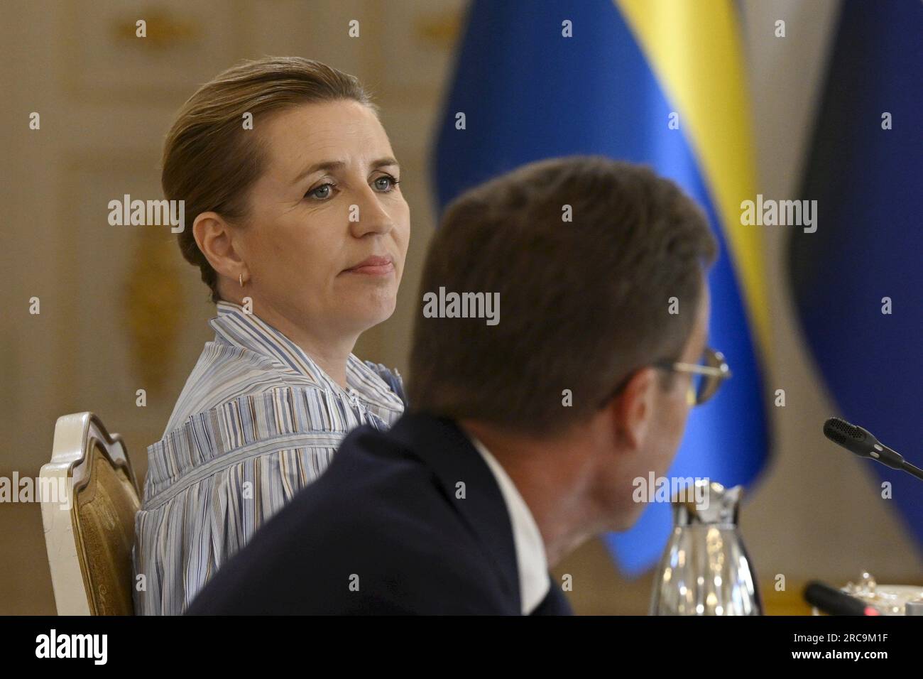 Helsinki, Finland. 13th July, 2023. Danish Prime Minister Mette ...