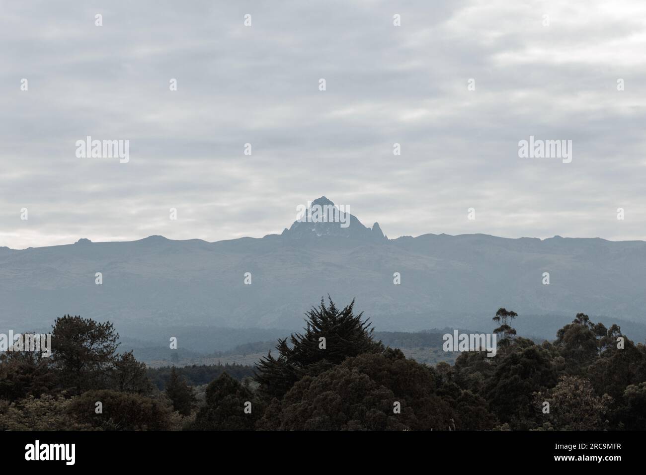 Mount Kenya Peak Landscapes Chogoria Nanyuki Meru Kenya East Africa ...