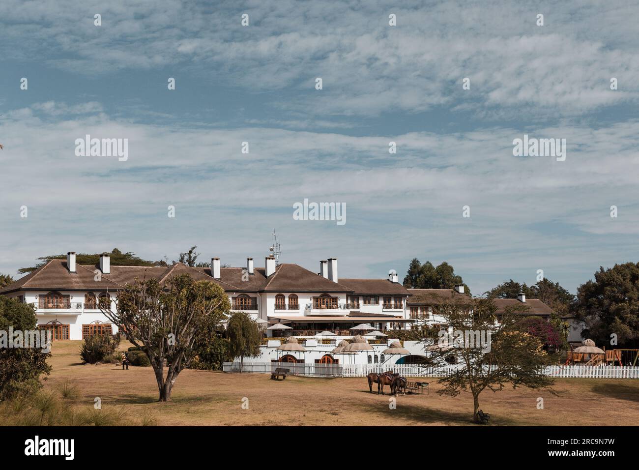 Hotel Fairmont Mount Kenya Safari Club Stock Photo - Alamy