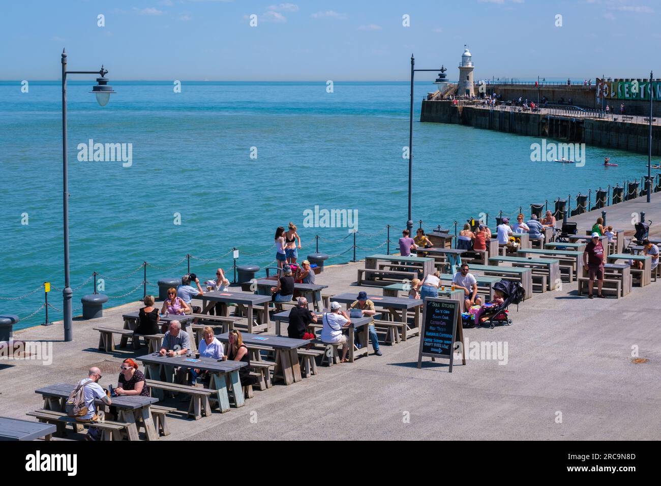 Folkestone harbour arm 2023 hi-res stock photography and images - Alamy