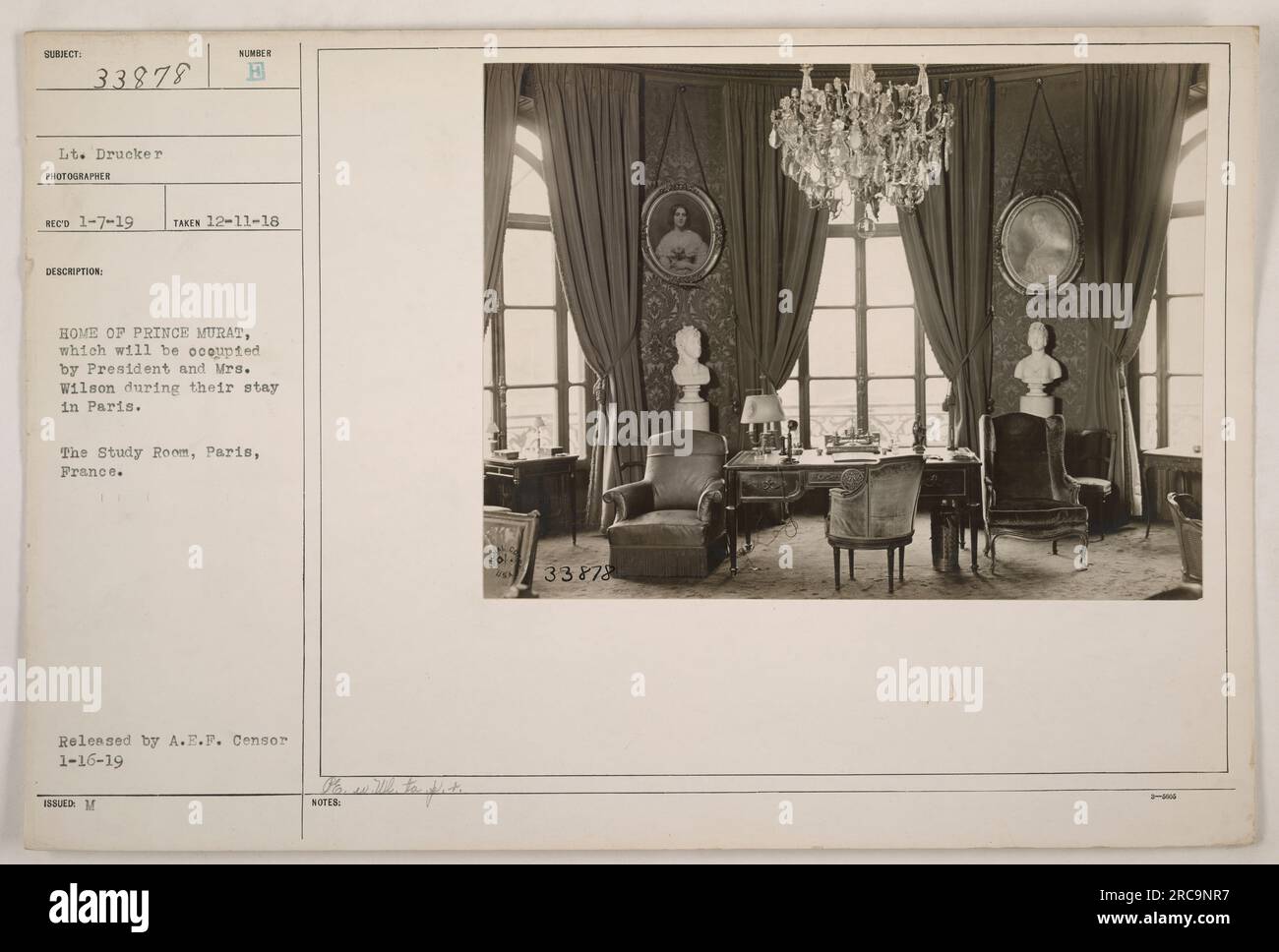 President and Mrs. Wilson's future residence in Paris, the home of ...