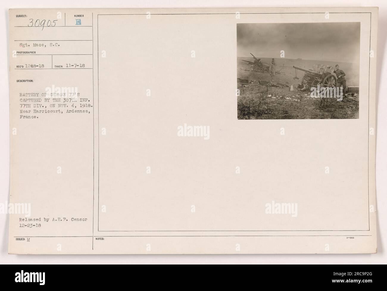 Battery of german 77s captured hi-res stock photography and images - Alamy