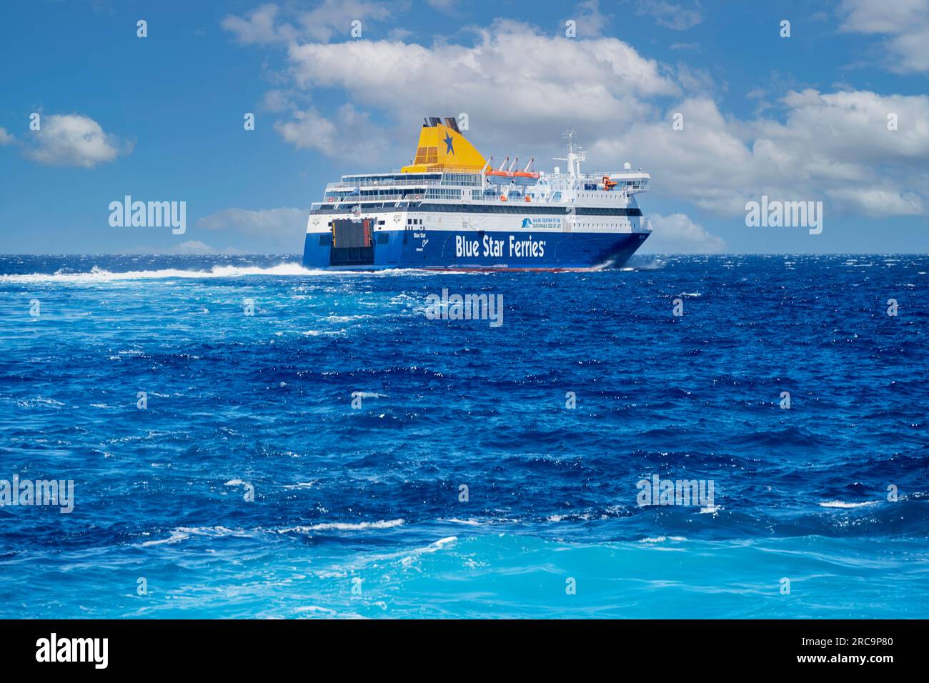 Griechenland, Karpathos, Blue Star Ferries Stock Photo - Alamy