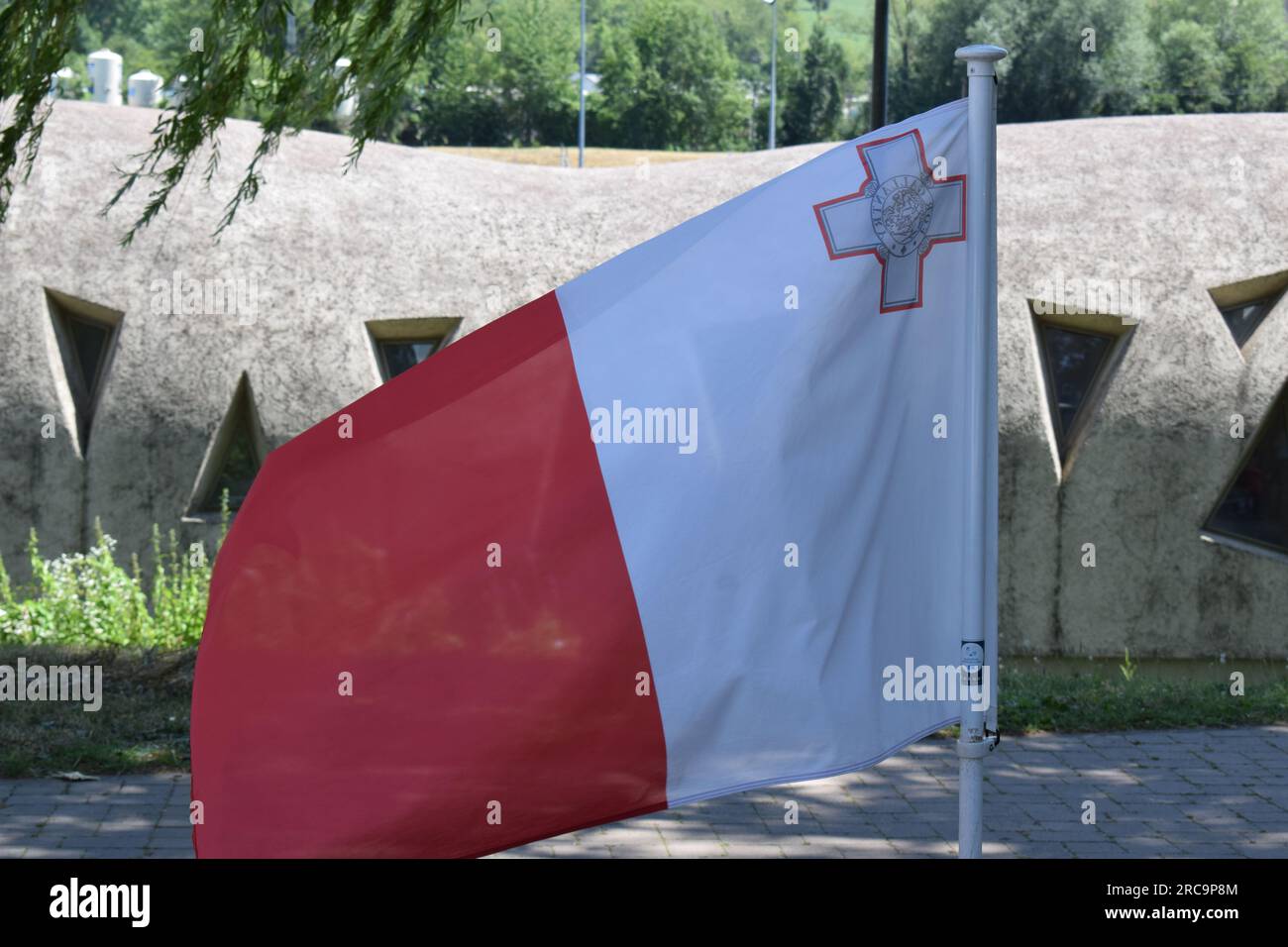 Flag of Malta Stock Photo - Alamy
