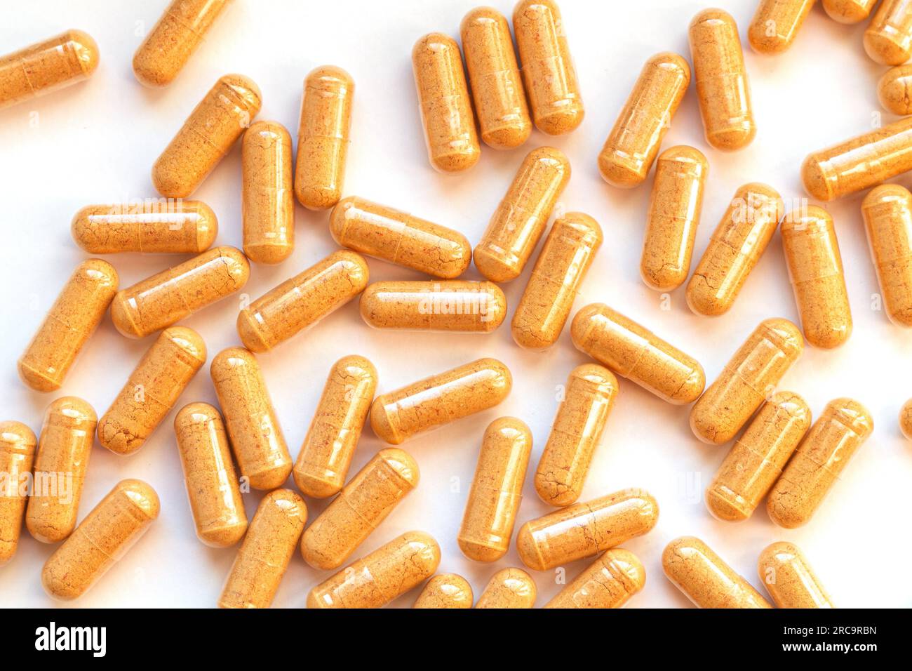 Capsules of dietary supplement with medicinal plant Amanita Muscaria ...