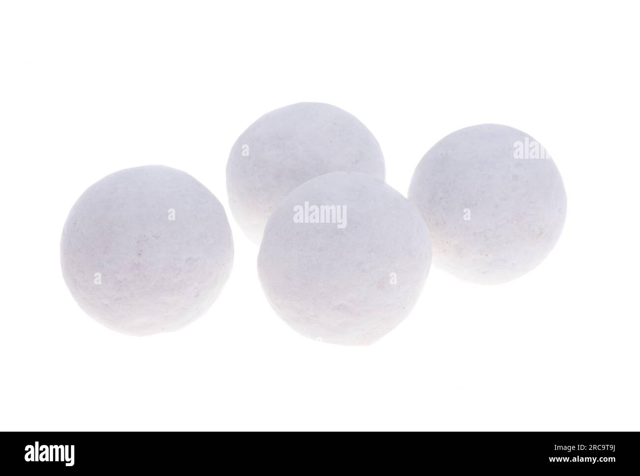 white chocolate balls isolated on white background Stock Photo - Alamy