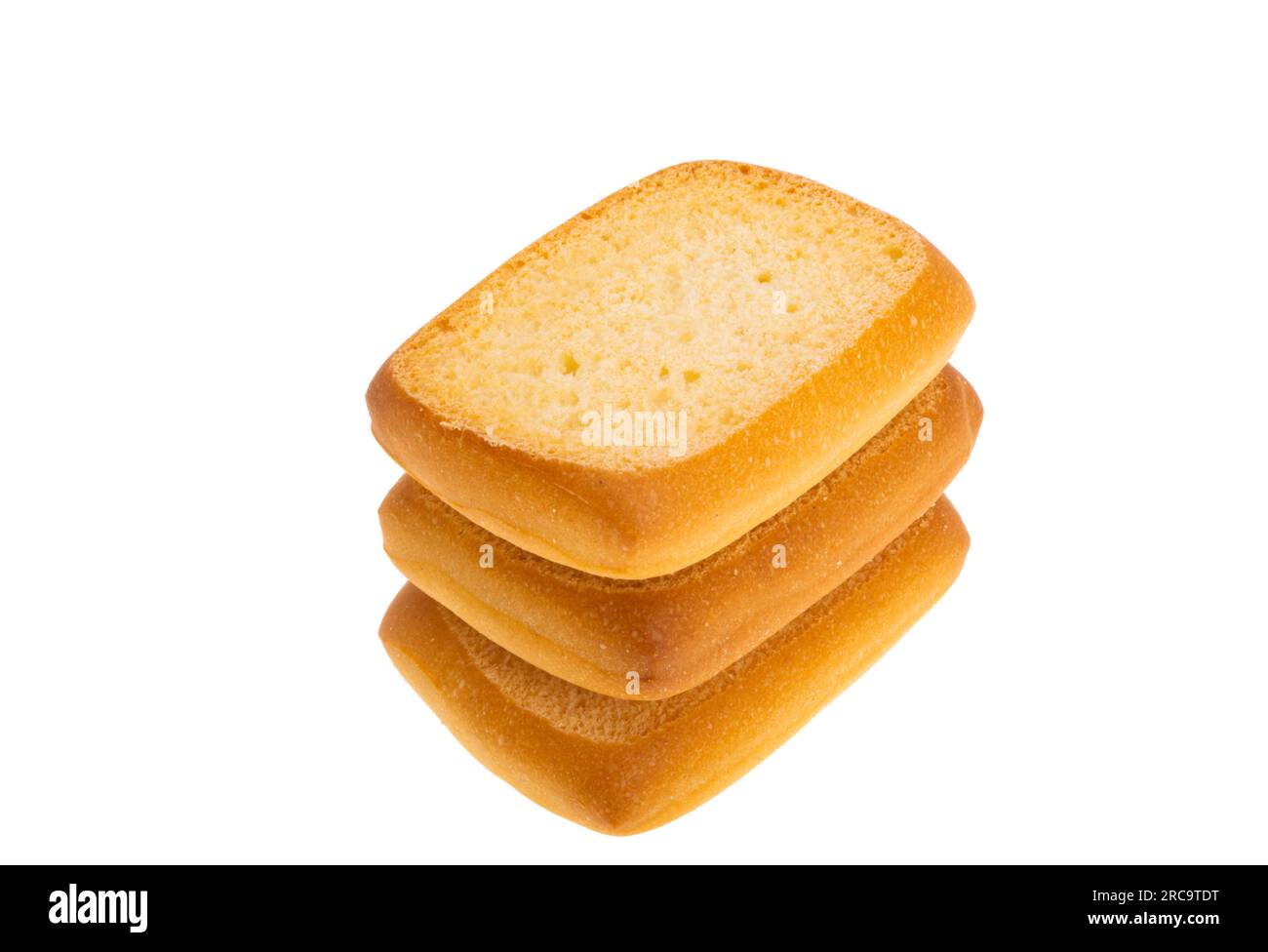 small croutons isolated on white background Stock Photo - Alamy