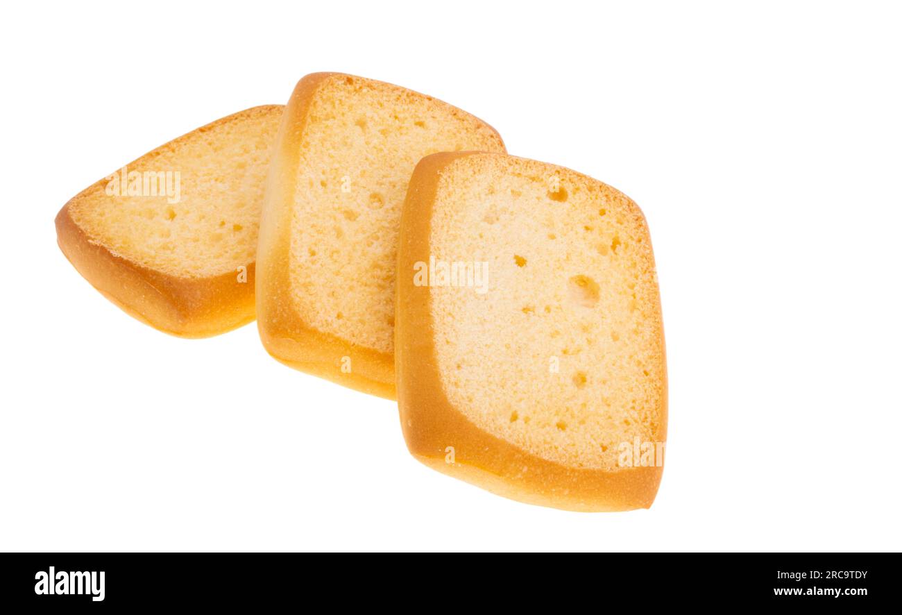 small croutons isolated on white background Stock Photo - Alamy