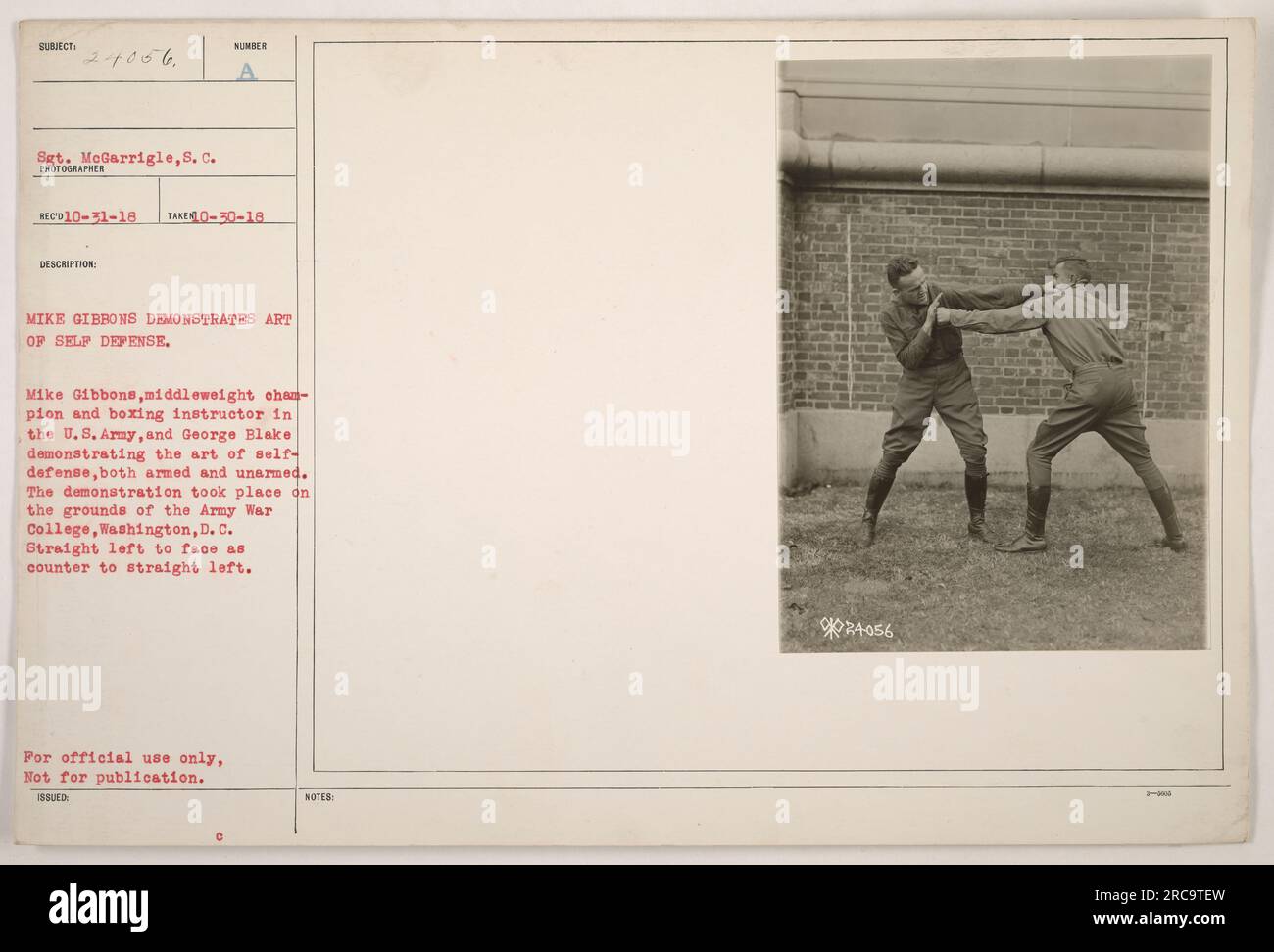 Sgt. Mike Gibbons, a boxing instructor in the U.S. Army, and George ...