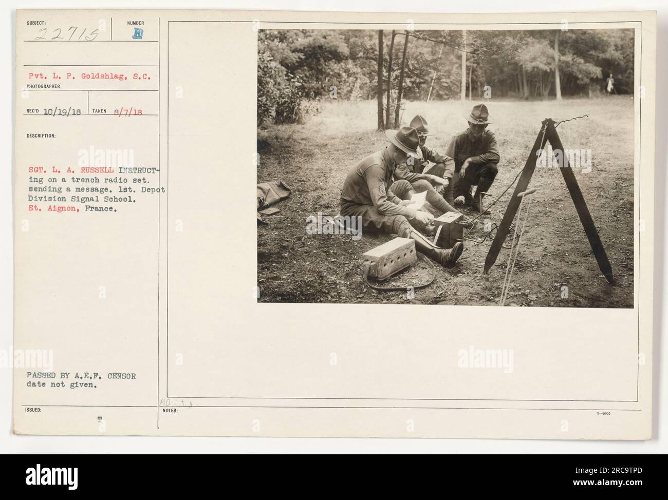 Sgt l a russell hi-res stock photography and images - Alamy