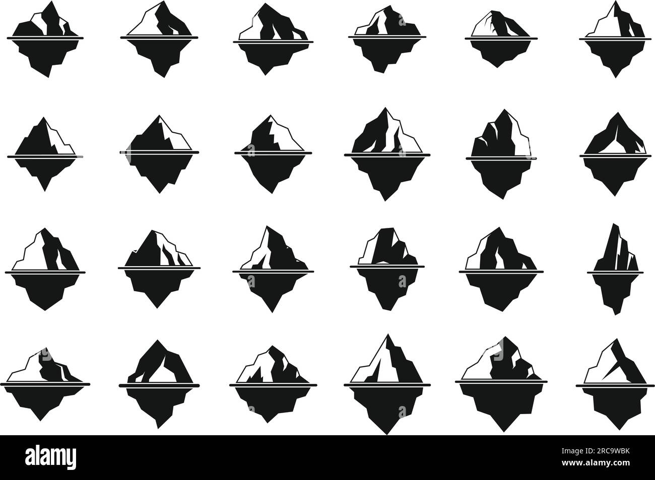 Iceberg melting underwater Cut Out Stock Images & Pictures - Alamy