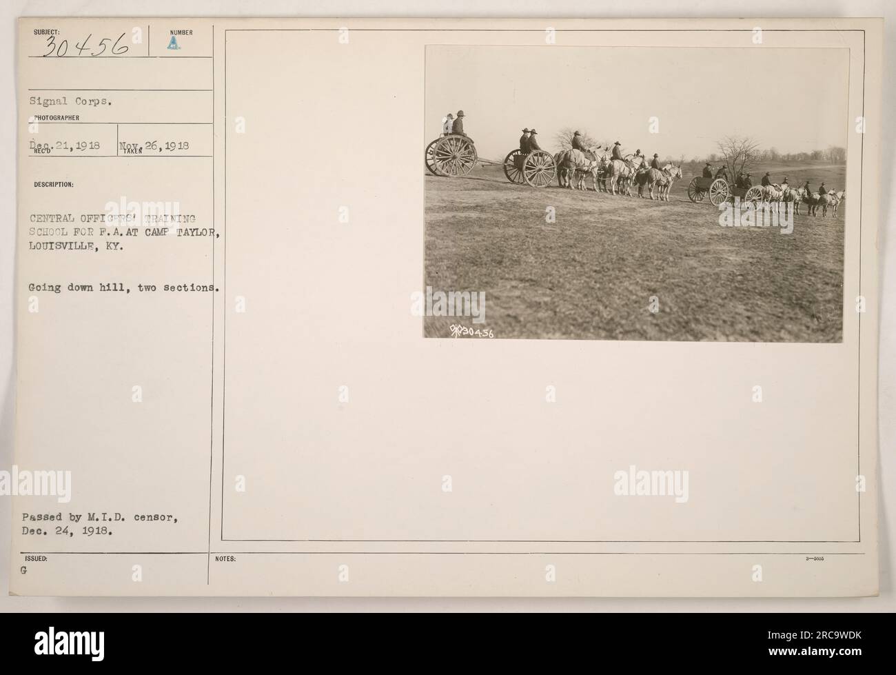 American soldiers training at Camp Taylor in Louisville, KY. They are ...