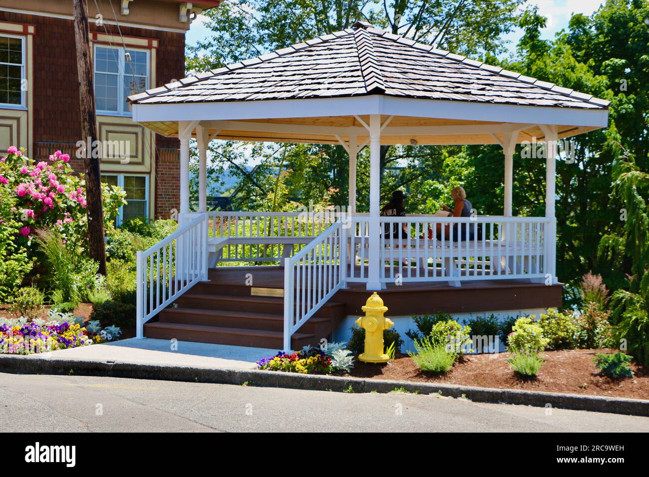 Avenue A/Riverfront Gazebo built in 1976 to celebrate the United States ...