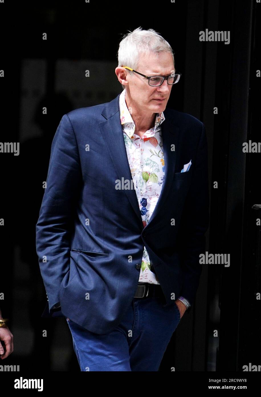 Jeremy Vine leaving Wogan House in central London, after presenter Huw ...