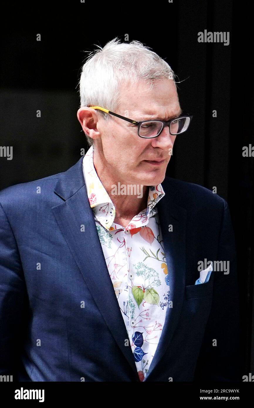 Jeremy Vine leaving Wogan House in central London, after presenter Huw ...