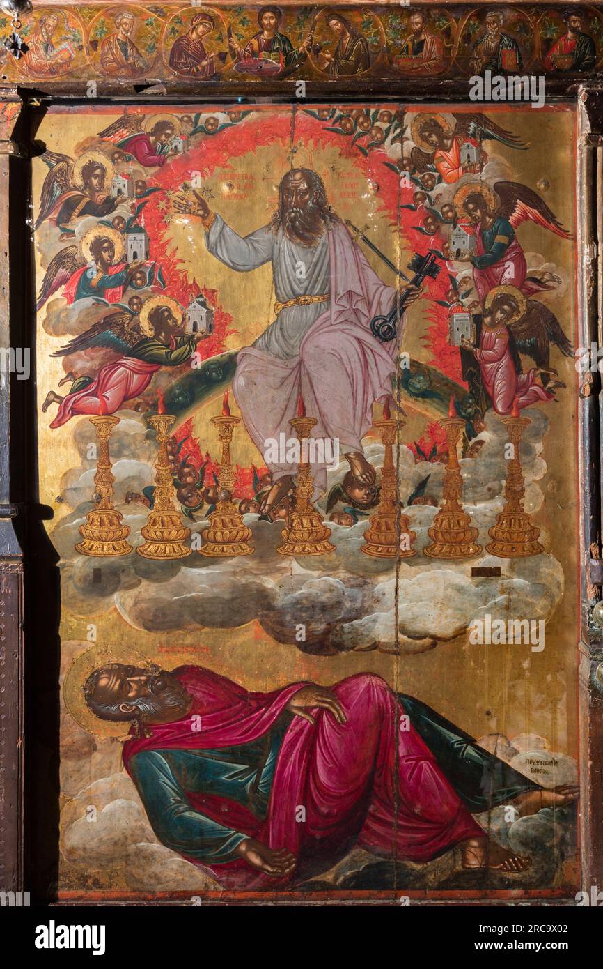 Patmos, GreeceThe Monastery of Saint John the Theologian The cave of St ...