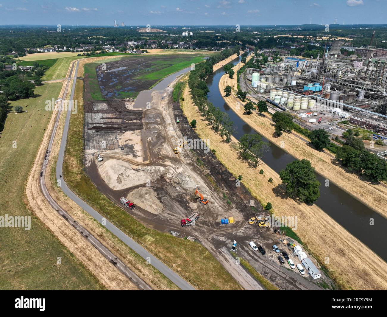 Oberhausen, North Rhine-Westphalia, Germany - Renaturation of the ...