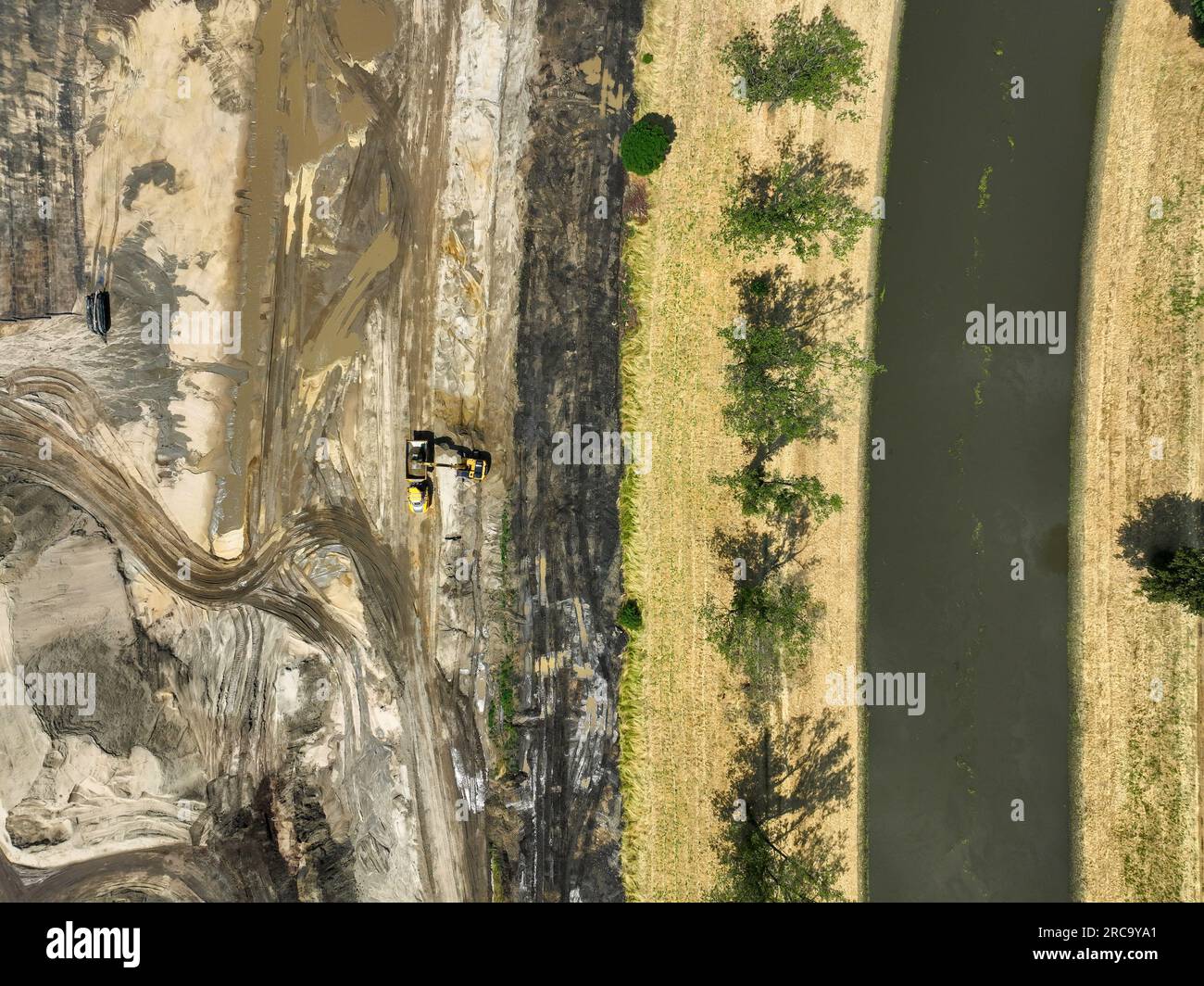 Oberhausen, North Rhine-Westphalia, Germany - Renaturalization of the ...