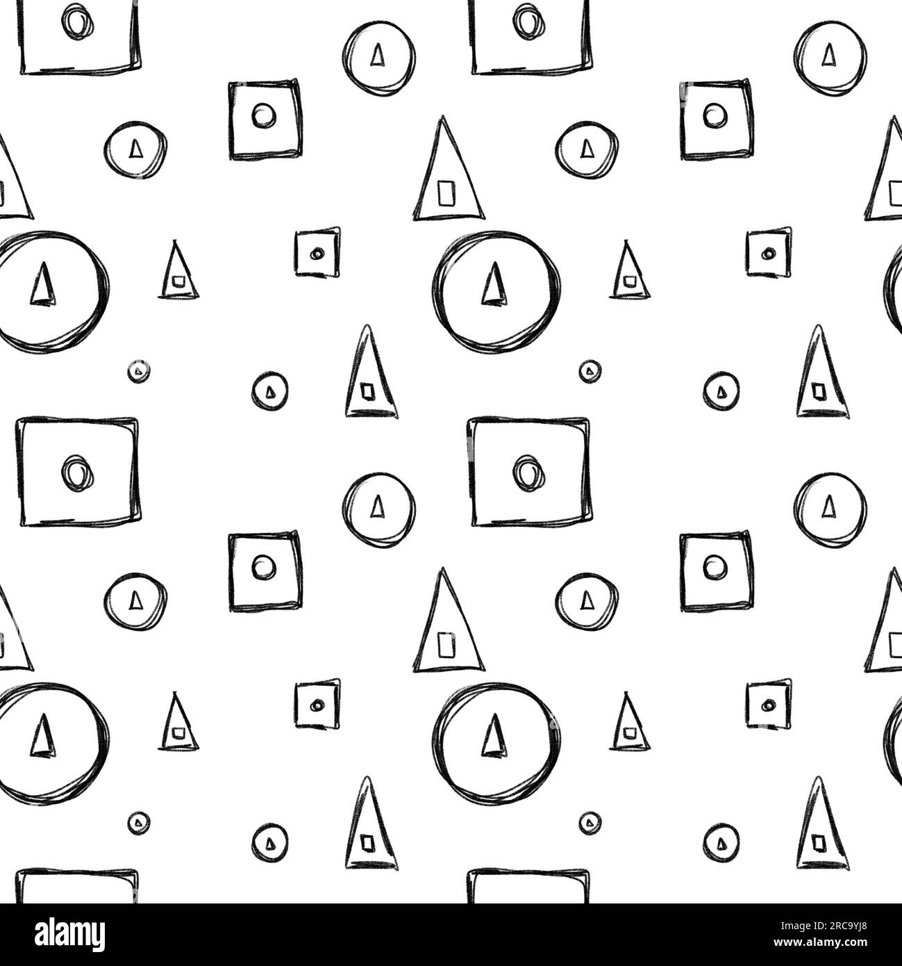 Child drawing triangle Cut Out Stock Images & Pictures - Alamy