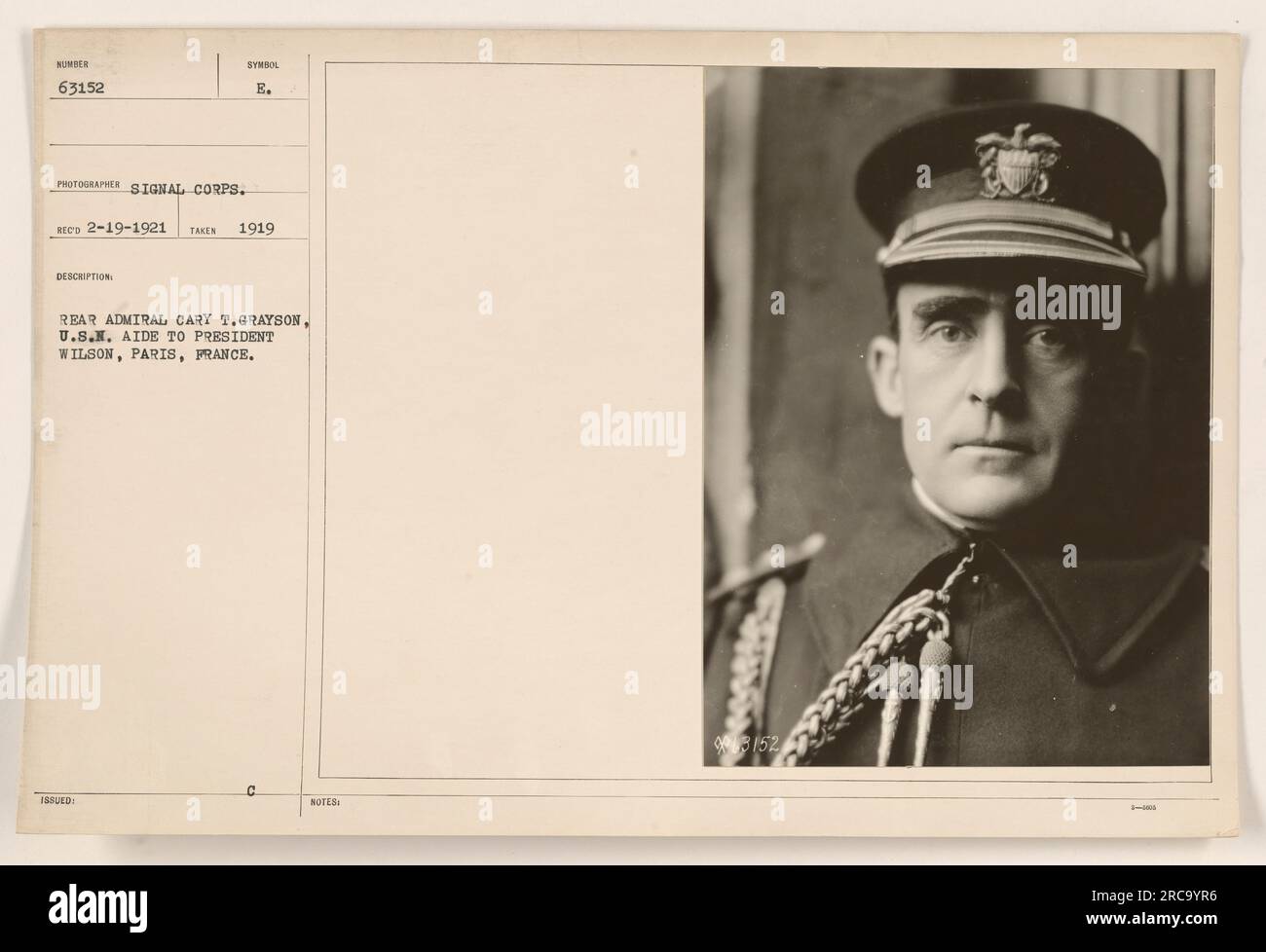 Visit of admiral grayson in paris hi-res stock photography and images ...