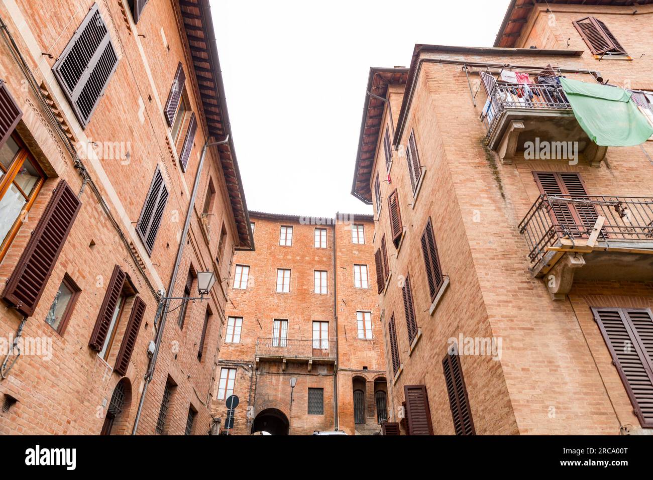 Generic architecture and street view from the historical Italian city ...