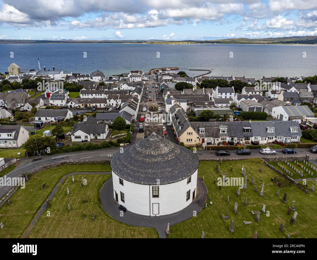 The Kilarrow Church also known as TheRound Church at Bowmore on Islay ...