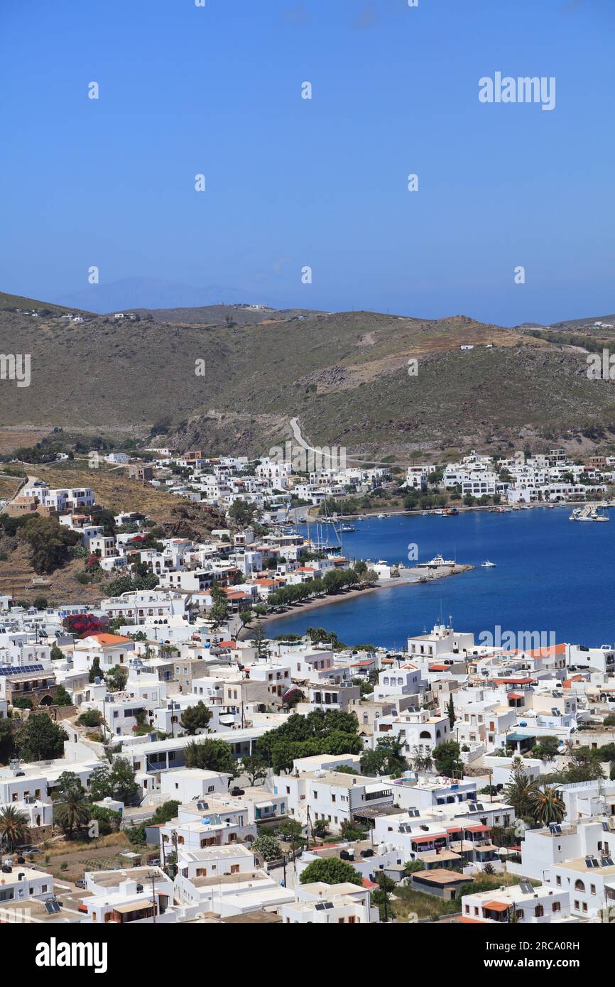 Town of patmos hi-res stock photography and images - Alamy