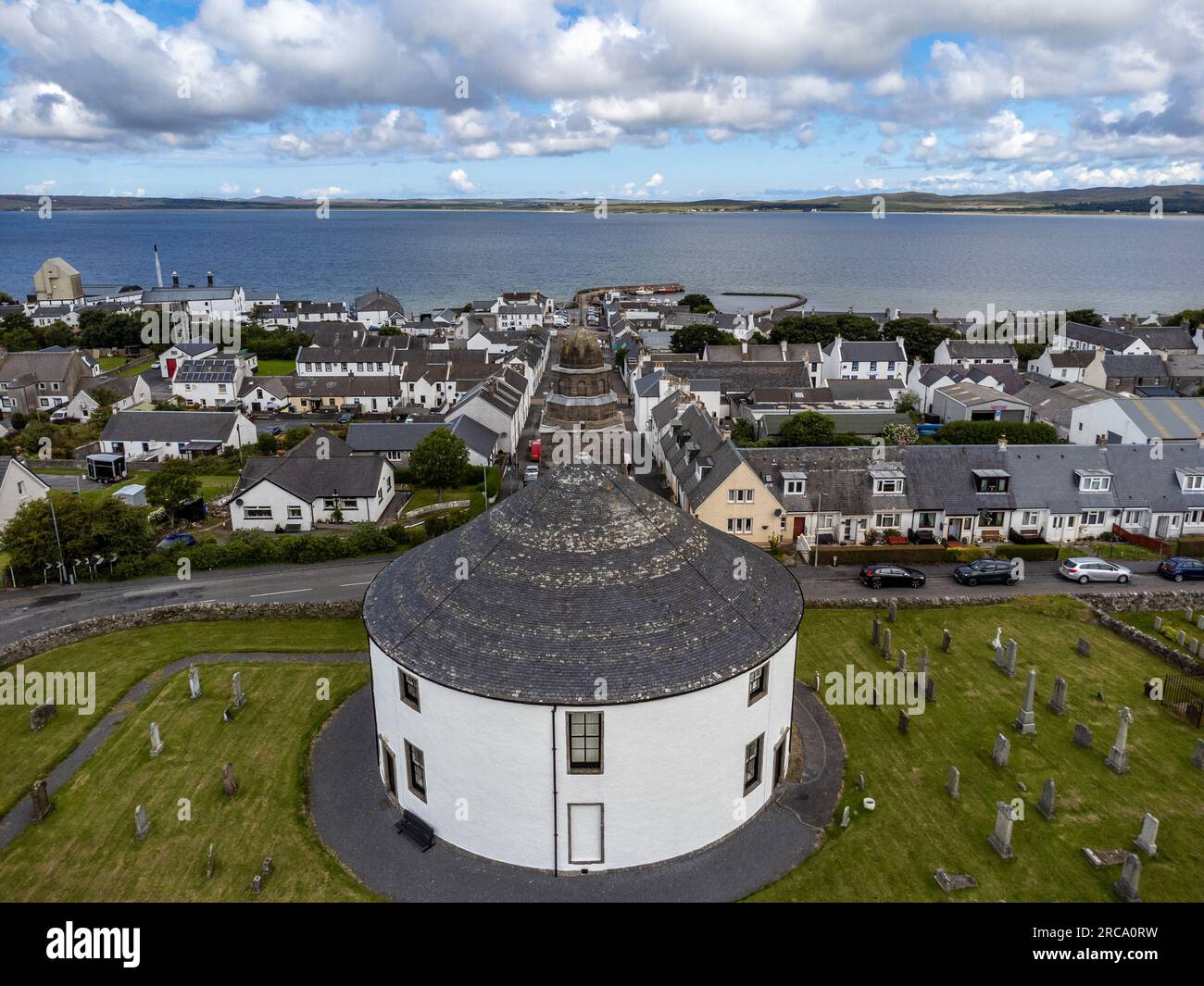The Kilarrow Church also known as TheRound Church at Bowmore on Islay ...
