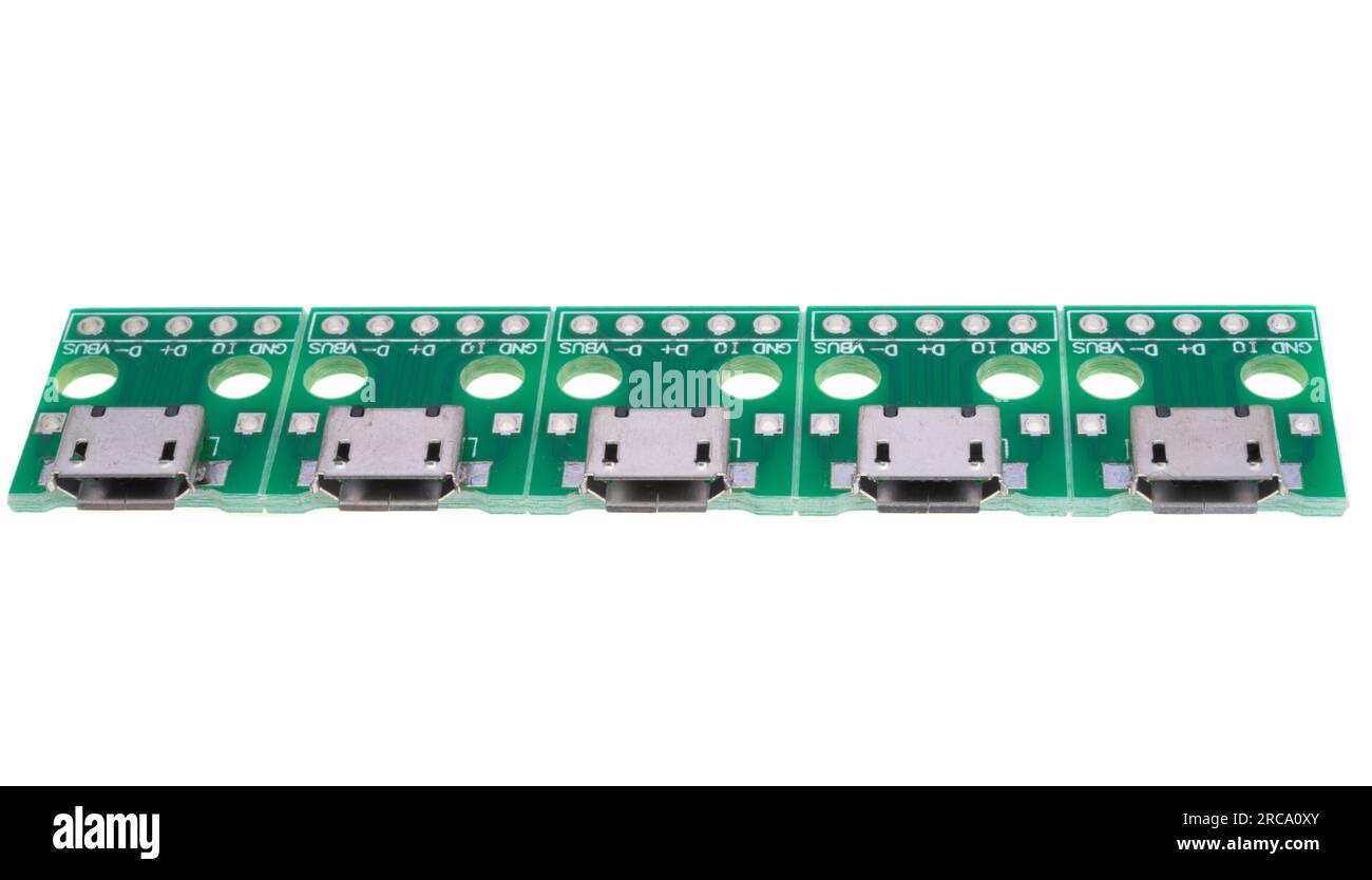 mini usb isolated on white background Stock Photo - Alamy